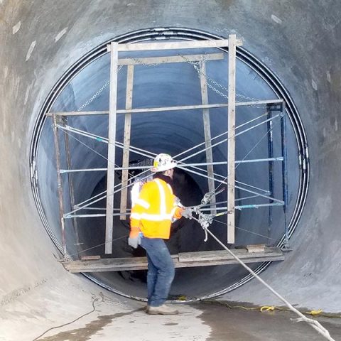 HydraTite Transition Seal Installed In A 13 ft Concrete Pipe