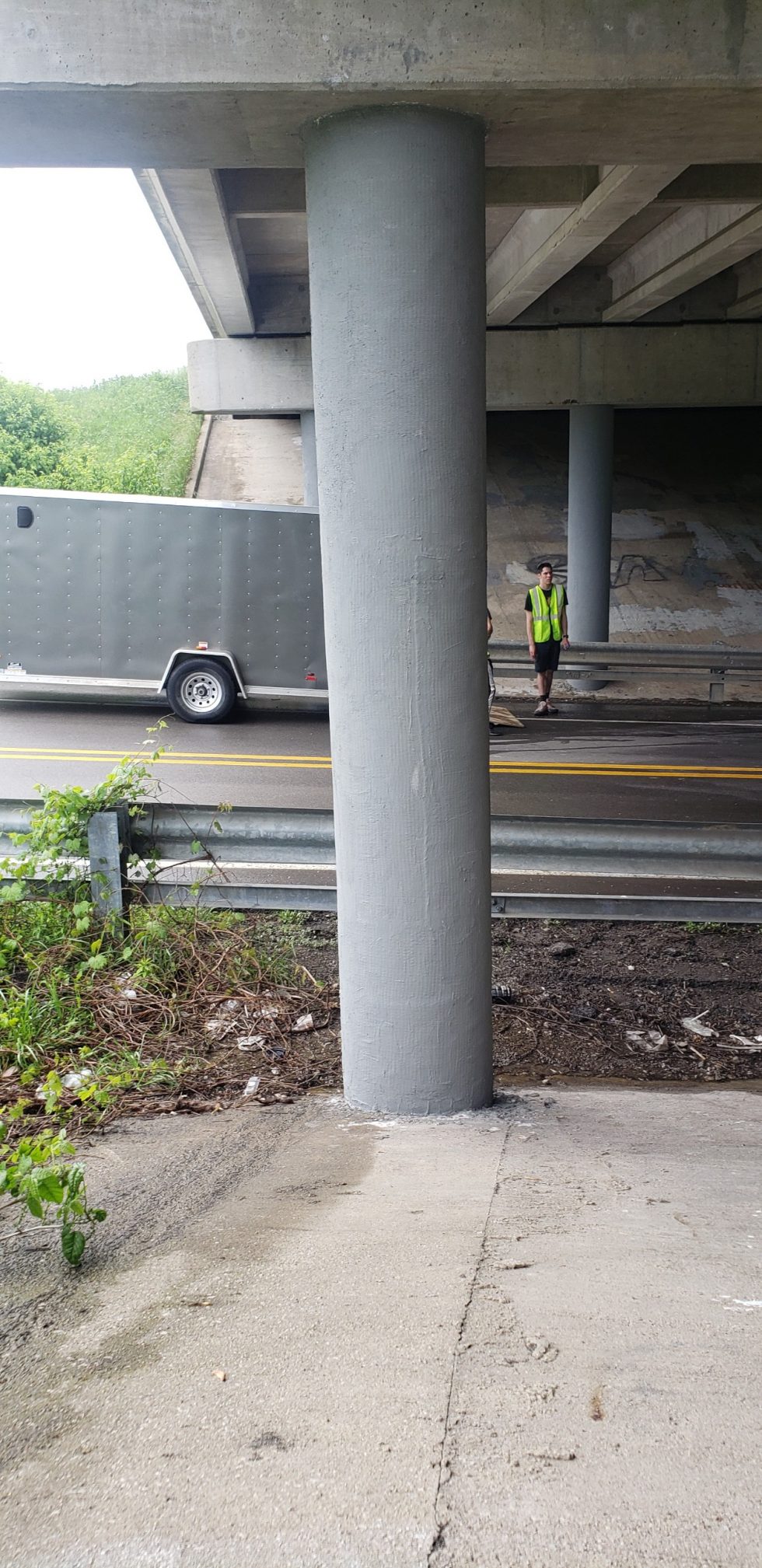 Case Study: DOT Bridge Concrete Column Repair Utilizing Carbon Fiber