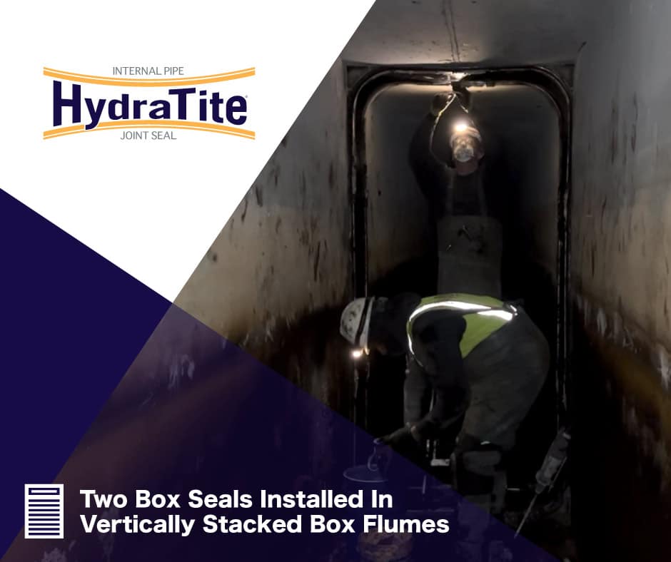 Two Box Seals Installed In Vertically Stacked Box Flumes