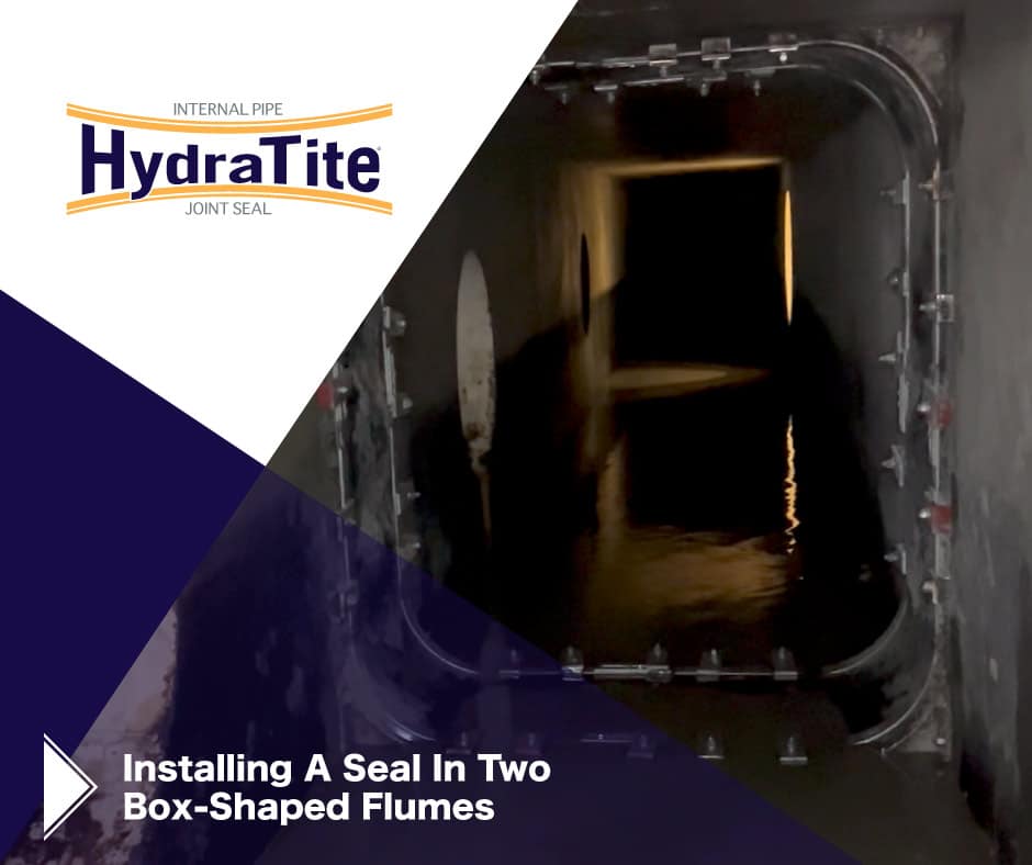 Installing A Seal In Two Box-Shaped Flumes - HydraTech