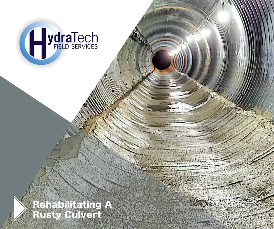 Rehabilitating A Rusty Culvert, Field Paving An Invert - HydraTech