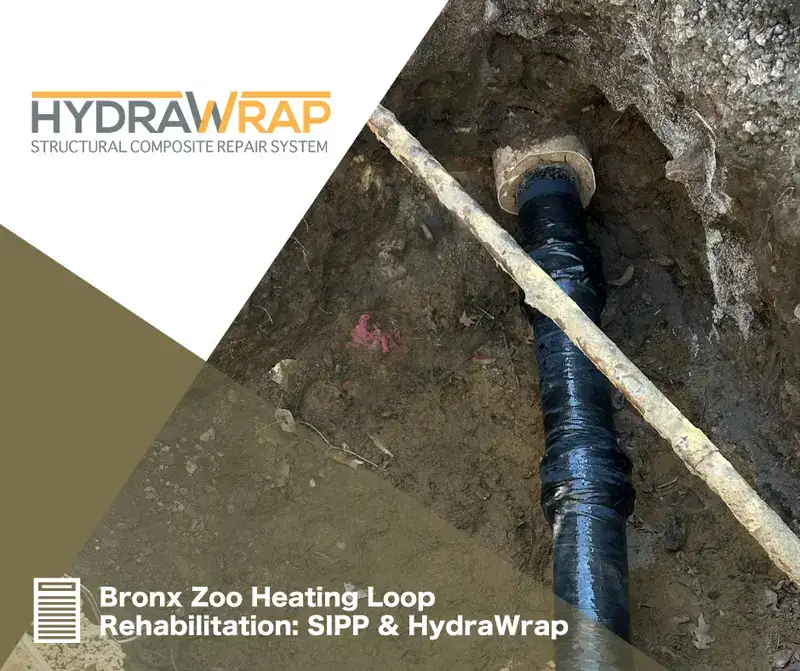 Zoo Heating Loop Rehab- Trenchless SIPP & HydraWrap Solution